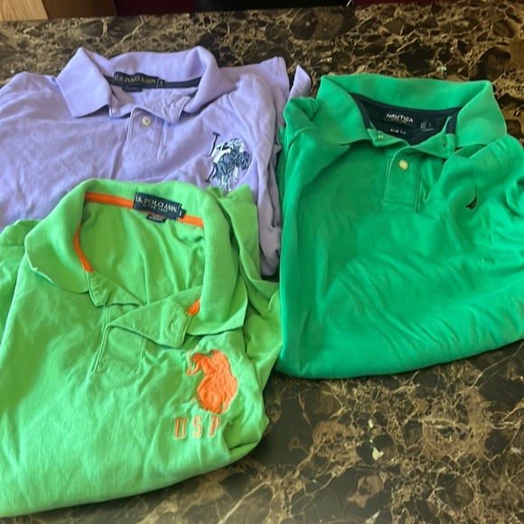 U.S. Polo Assn. | Shirts | Mens L Polos Us Polo Assn Large Bundle Lot ...